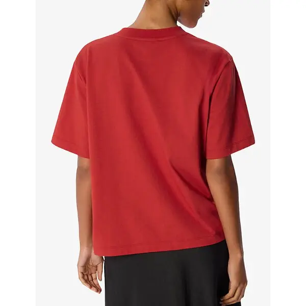 Whistles Relaxed-fit Crewneck Cotton T-shirt - Red