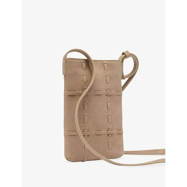 Whistles Suede Whipstitch Phone Cross-body Bag