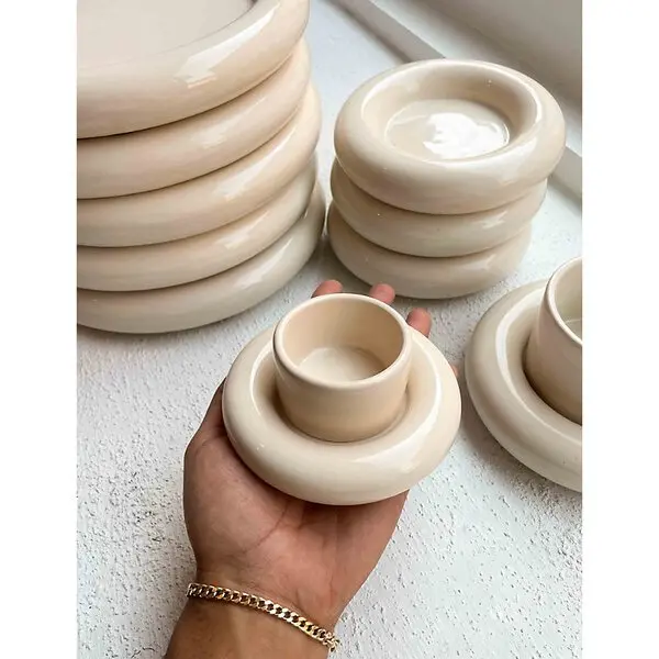 GUSTAF WESTMAN Chunky Mini Ceramic Cup And Saucer