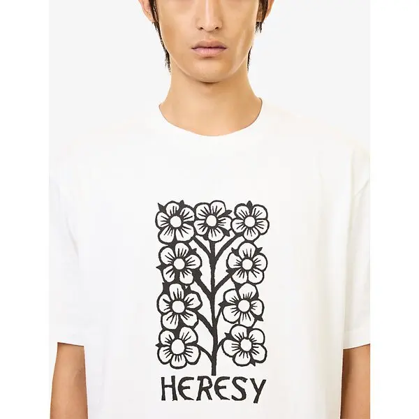 HERESY Verdure Floral-print Cotton T-shirt