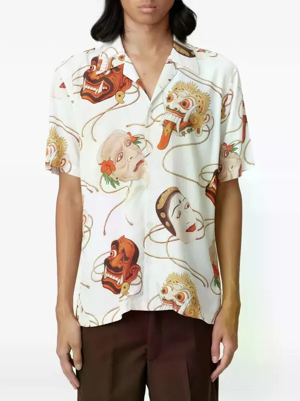 ENDLESS JOY Topeng Graphic-print Short-sleeve Shirt