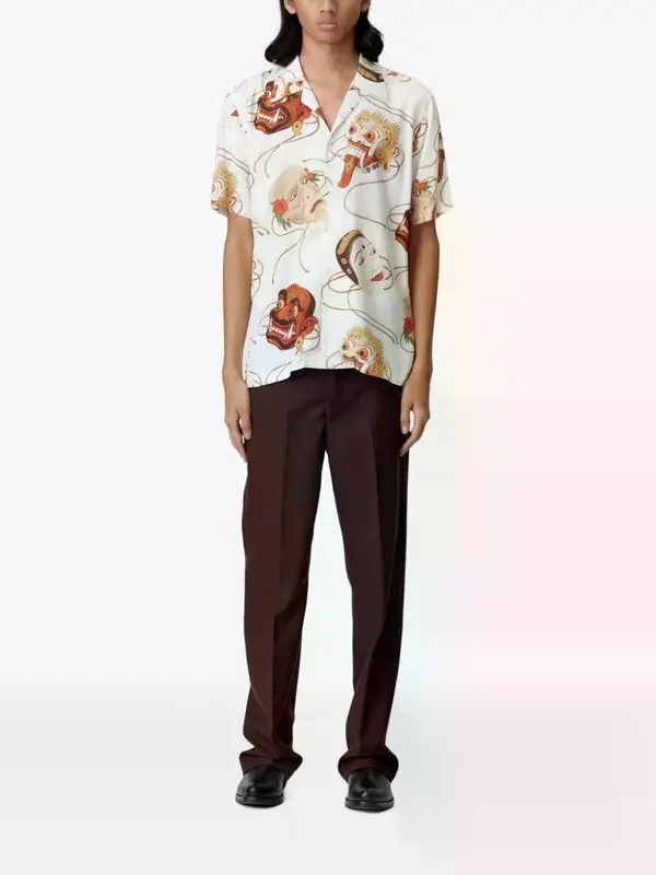 ENDLESS JOY Topeng Graphic-print Short-sleeve Shirt