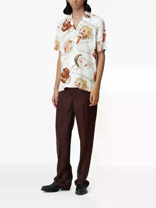 ENDLESS JOY Topeng Graphic-print Short-sleeve Shirt