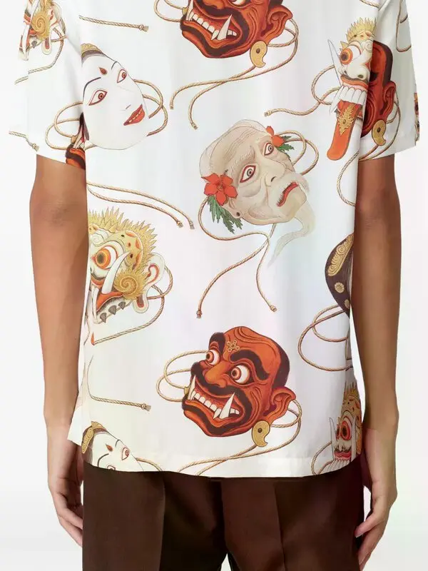 ENDLESS JOY Topeng Graphic-print Short-sleeve Shirt
