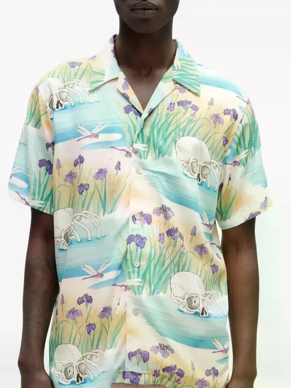 ENDLESS JOY Iris Graphic-print Short-sleeve Shirt