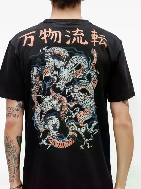 ENDLESS JOY Tiga Naga Back-print T-shirt