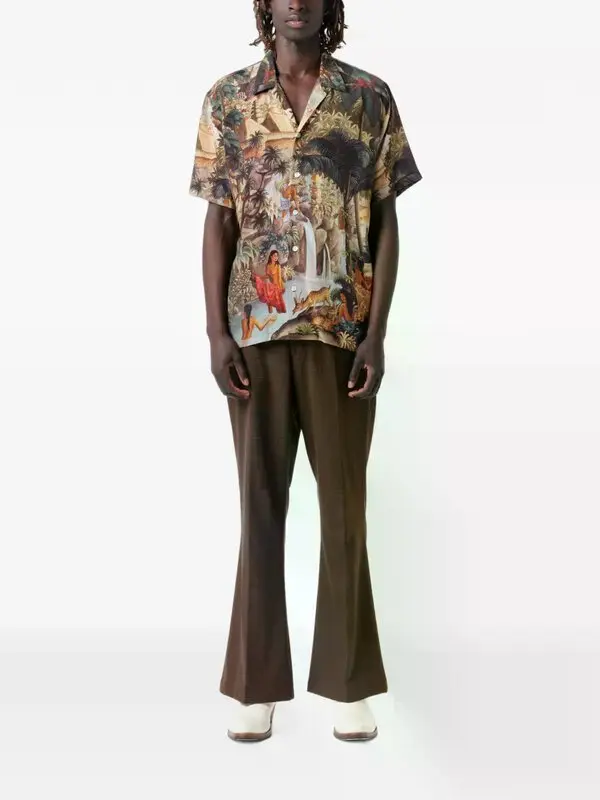 ENDLESS JOY Campuhan Silk-crepe Short-sleeve Shirt