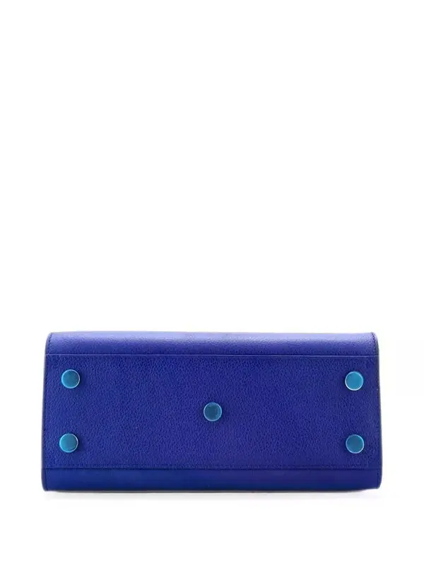 Saint Laurent Sac De Jour Nm Bag Leather Nano Tote Bag - Blue