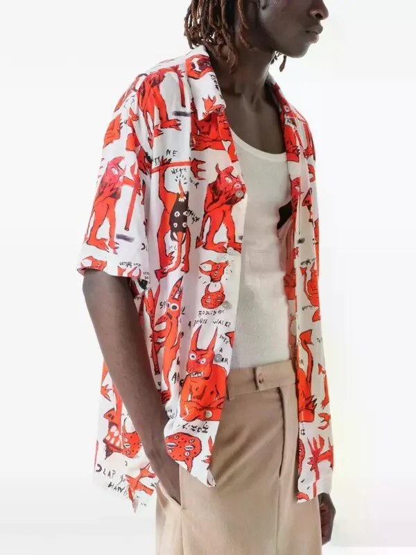 ENDLESS JOY Devil Graphic-print Short-sleeve Shirt