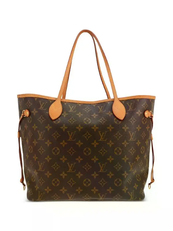 LOUIS VUITTON 2015 Neverfull Monogram Canvas Tote Bag - Brown