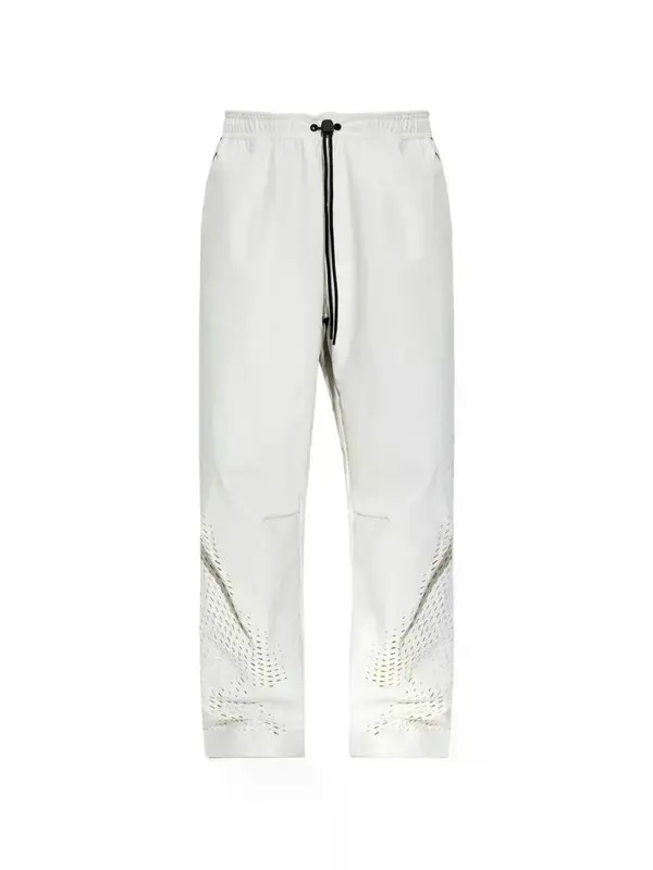 Nike Perforated-detail Wide-leg Track Pants - Neutrals
