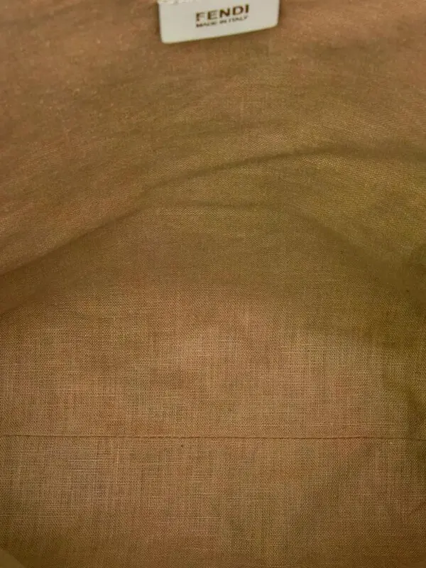 Fendi 2000-2010 Zucca Canvas Shopping Tote Bag
