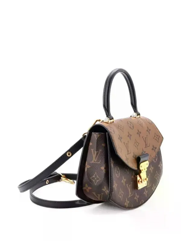 LOUIS VUITTON Tilsitt Top Handle Bag Reverse Monogram Canvas Crossbody Bag
