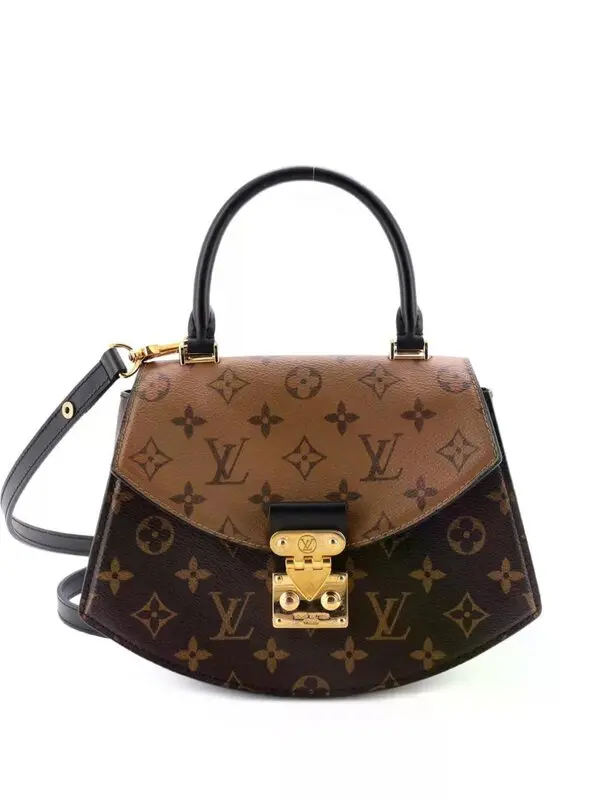 LOUIS VUITTON Tilsitt Top Handle Bag Reverse Monogram Canvas Crossbody Bag - Brown