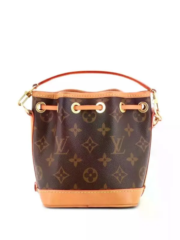 LOUIS VUITTON Noe Nm Handbag Monogram Canvas Nano Bucket Bag - Brown