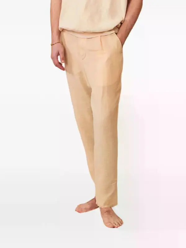 AARC55 Single-pleat Tapered Trousers