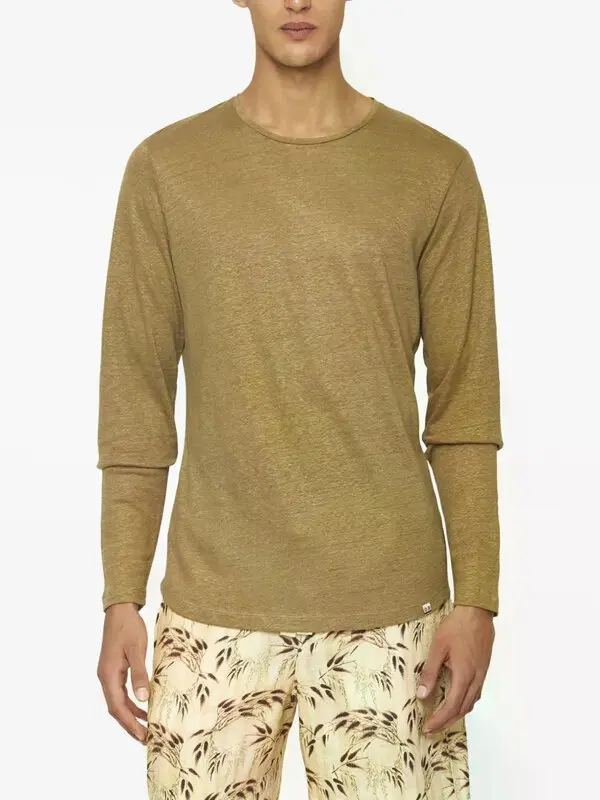 Orlebar Brown Linen T-shirt - Brown