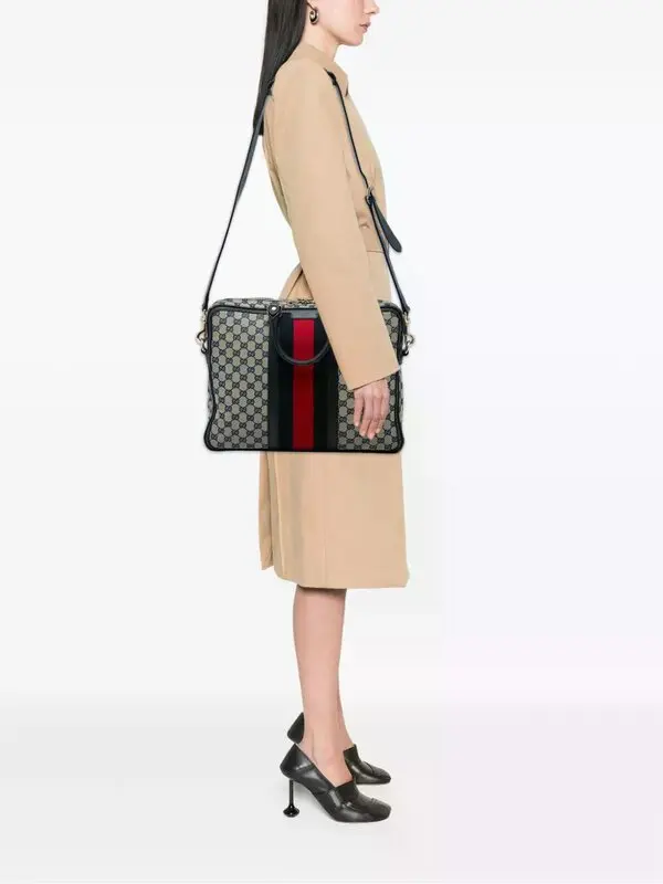 Gucci 2016-2026 Gg Canvas Web Briefcase Business Bag