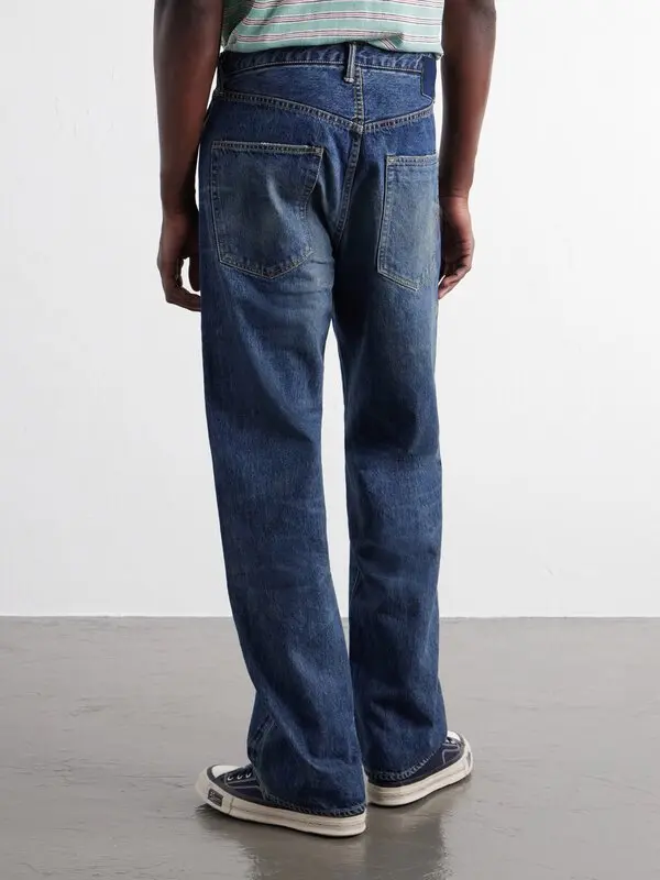 Visvim Social Sculpture 01 Wide-leg Distressed Jeans