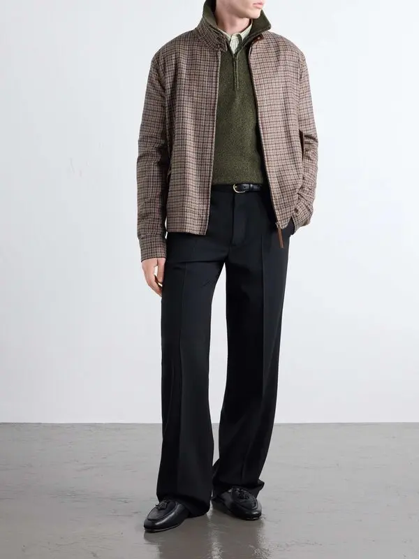 Altea Wool And Cashmere-blend Half-zip Sweater