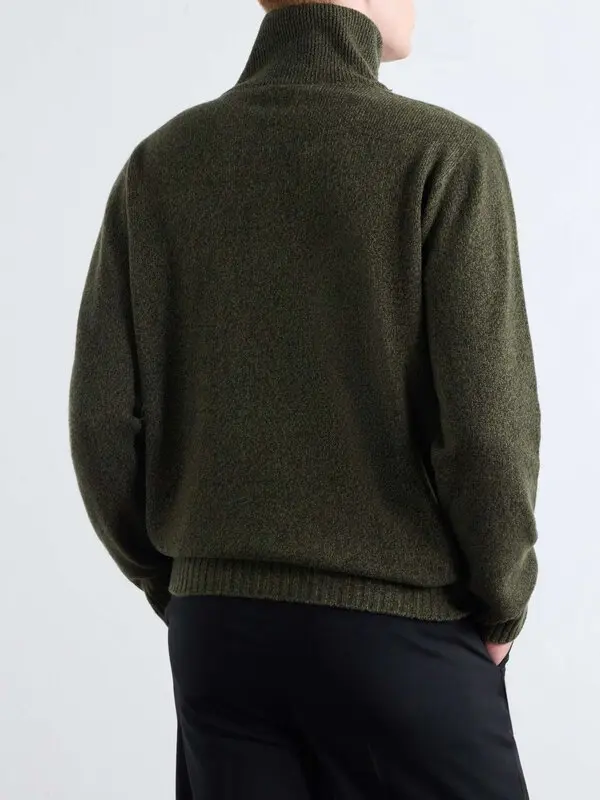 Altea Wool And Cashmere-blend Half-zip Sweater