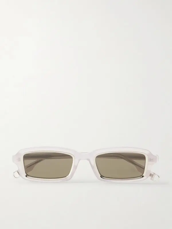 Dior Diorsymbol S2i Rectangular-frame Acetate Sunglasses - White