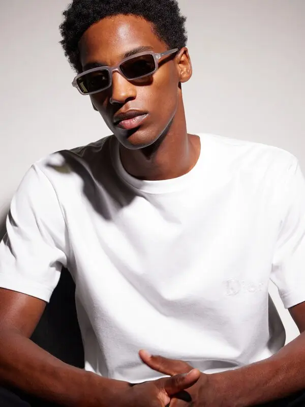 Dior Diorsymbol S2i Rectangular-frame Acetate Sunglasses - White