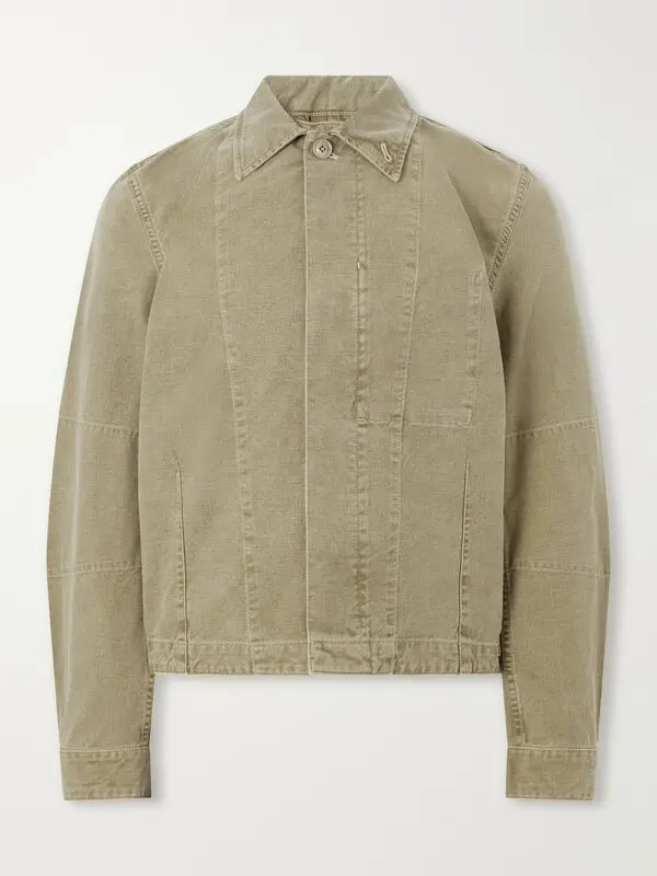 Our Legacy Machine Pigment-dyed Cotton-twill Jacket - Green