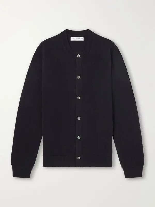 Comme Des Garçons Wool Cardigan - Black