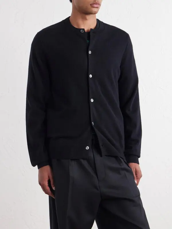 Comme Des Garçons Wool Cardigan - Black