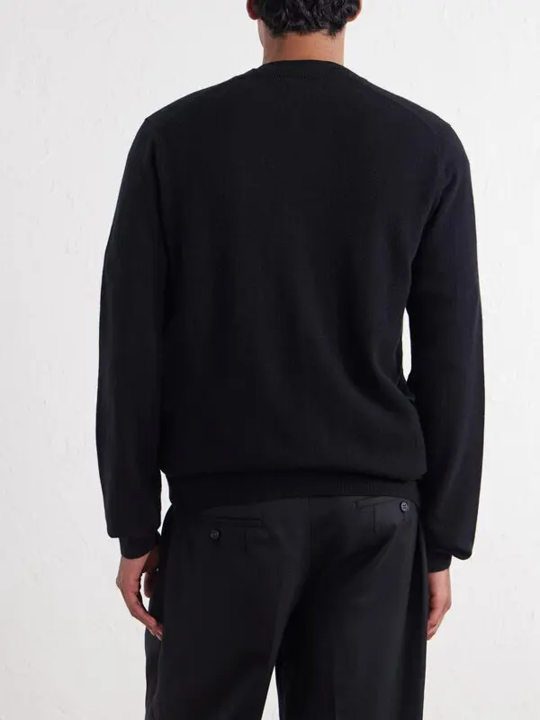 Comme Des Garçons Wool Cardigan - Black