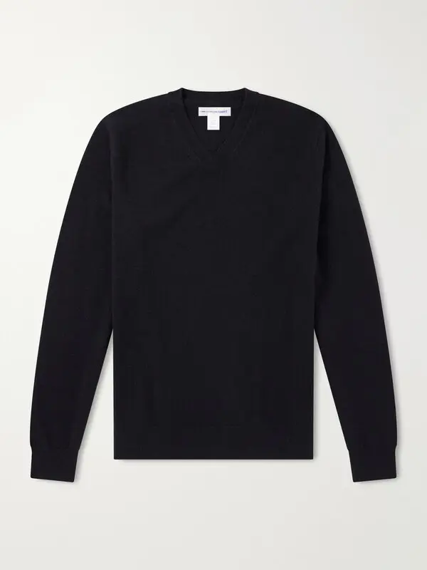 Comme Des Garçons Wool Sweater - Black