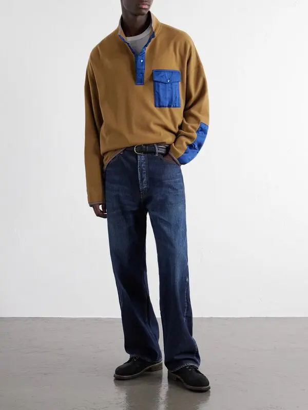 Visvim Barlow Wool-fleece Sweatshirt - Brown