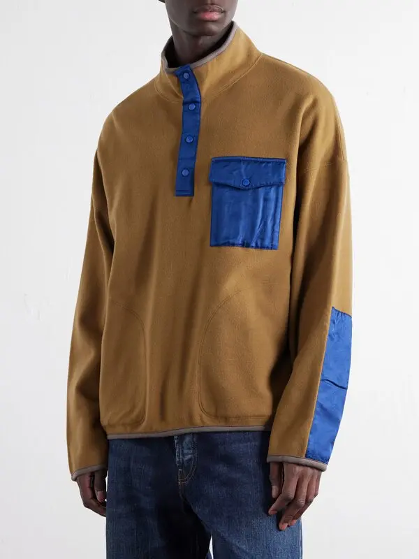 Visvim Barlow Wool-fleece Sweatshirt - Brown