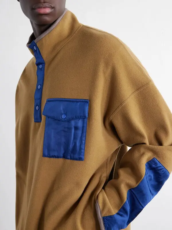 Visvim Barlow Wool-fleece Sweatshirt - Brown