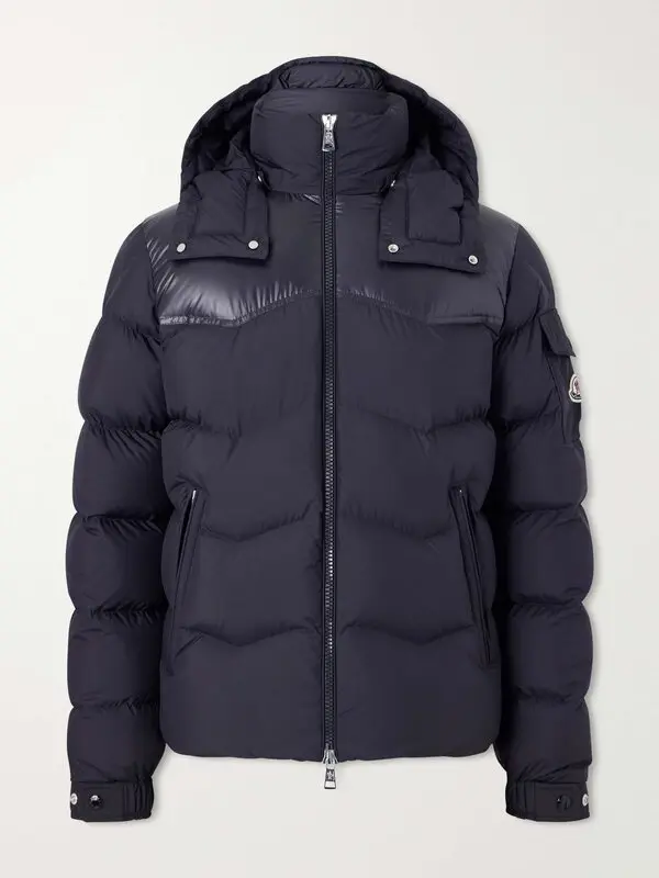 Moncler Ravelis Logo-appliquéd Quilted Shell Down Jacket - Navy