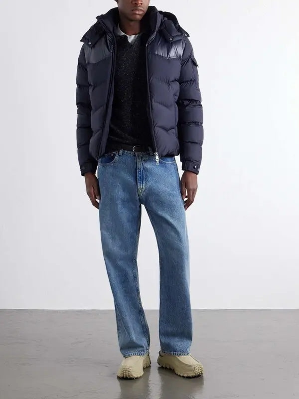 Moncler Ravelis Logo-appliquéd Quilted Shell Down Jacket