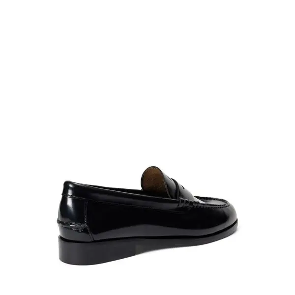 Ralph Lauren Calfskin Leather Loafer - Black