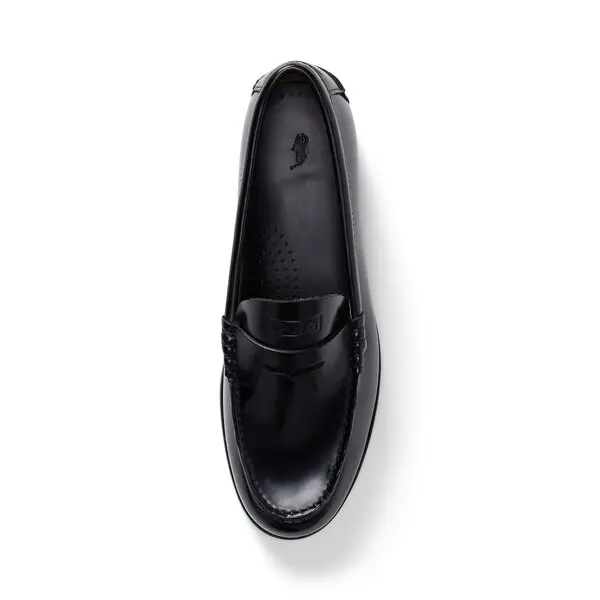 Ralph Lauren Calfskin Leather Loafer - Black