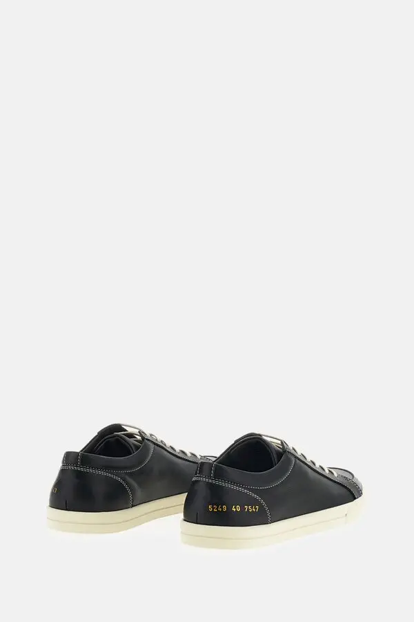 COMMON PROJECTS Premium Skate Leather Sneakers - Black