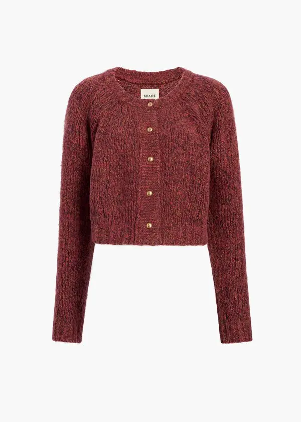 Khaite Niels Cardigan - Cherry