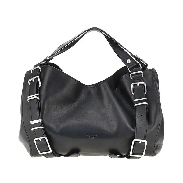 DIESEL® Leather Medium 'd-one' Bag - Black