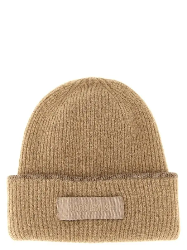 Jacquemus Le Bonnet Gros-grain' Beanie - Cream
