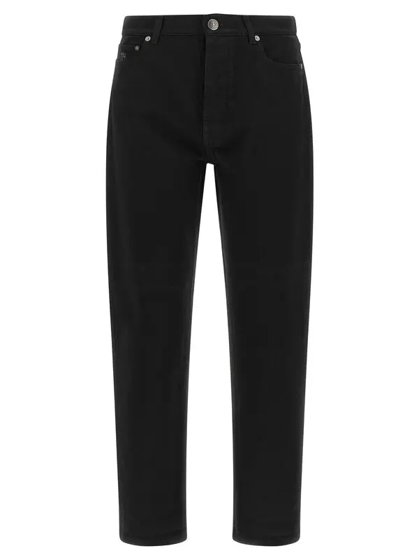 Brunello Cucinelli Straight Leg Jeans - Black