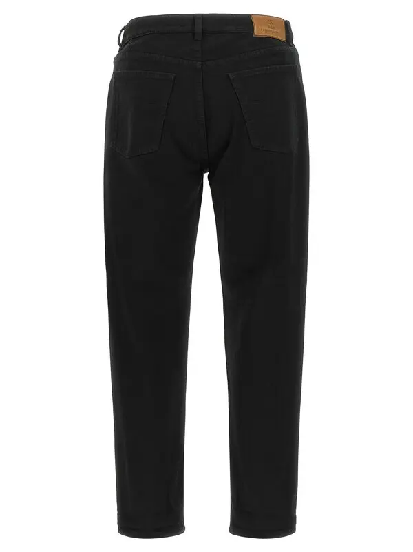 Brunello Cucinelli Straight Leg Jeans - Black