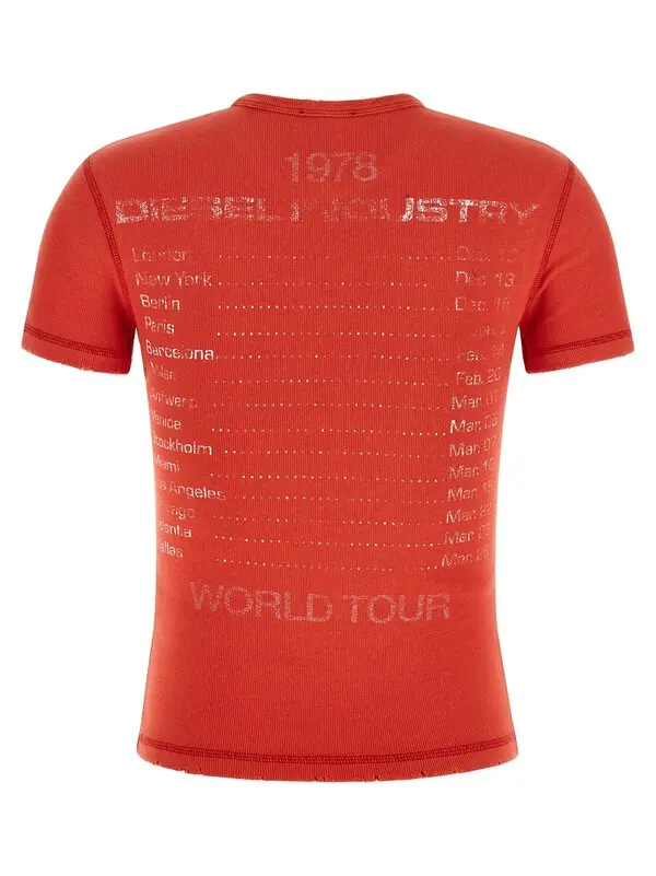 DIESEL® T-marsy-rib-cry' T-shirt - Red