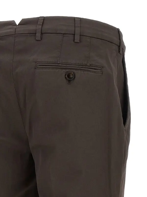 Brunello Cucinelli American Pima Cotton Pants - Brown