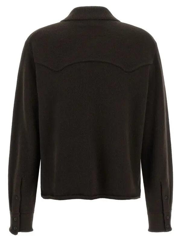 Guest In Residence Cropped Western' Shirt