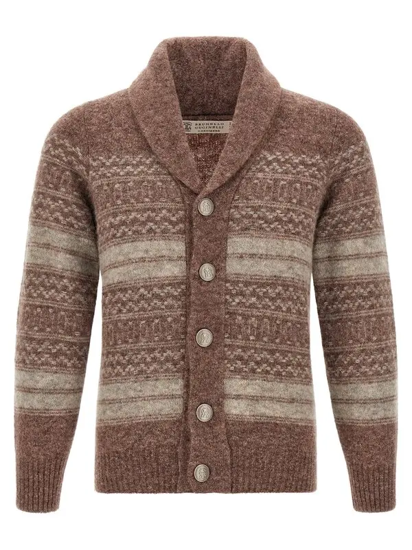 Brunello Cucinelli Nordic Jacquard' Cardigan