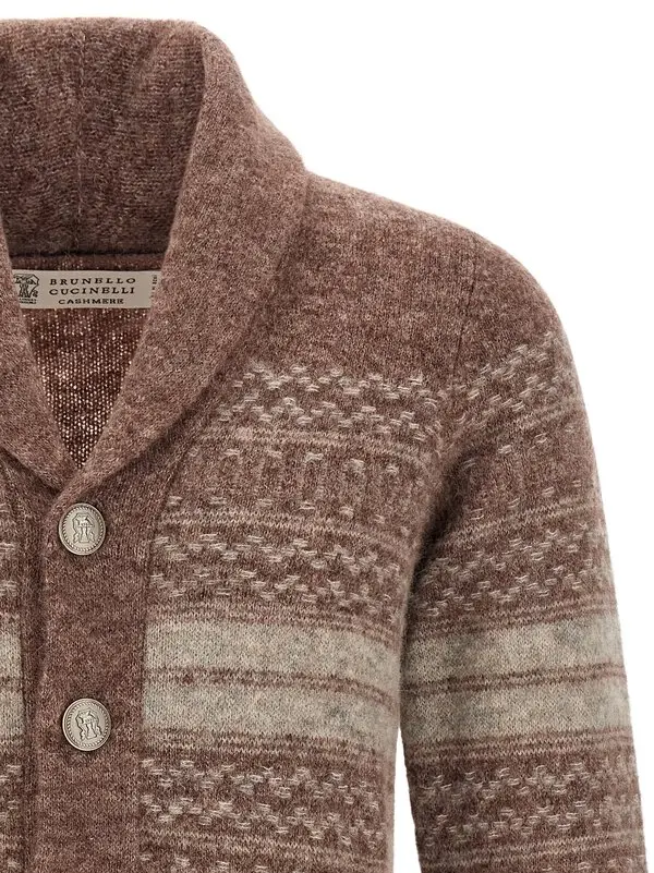 Brunello Cucinelli Nordic Jacquard' Cardigan